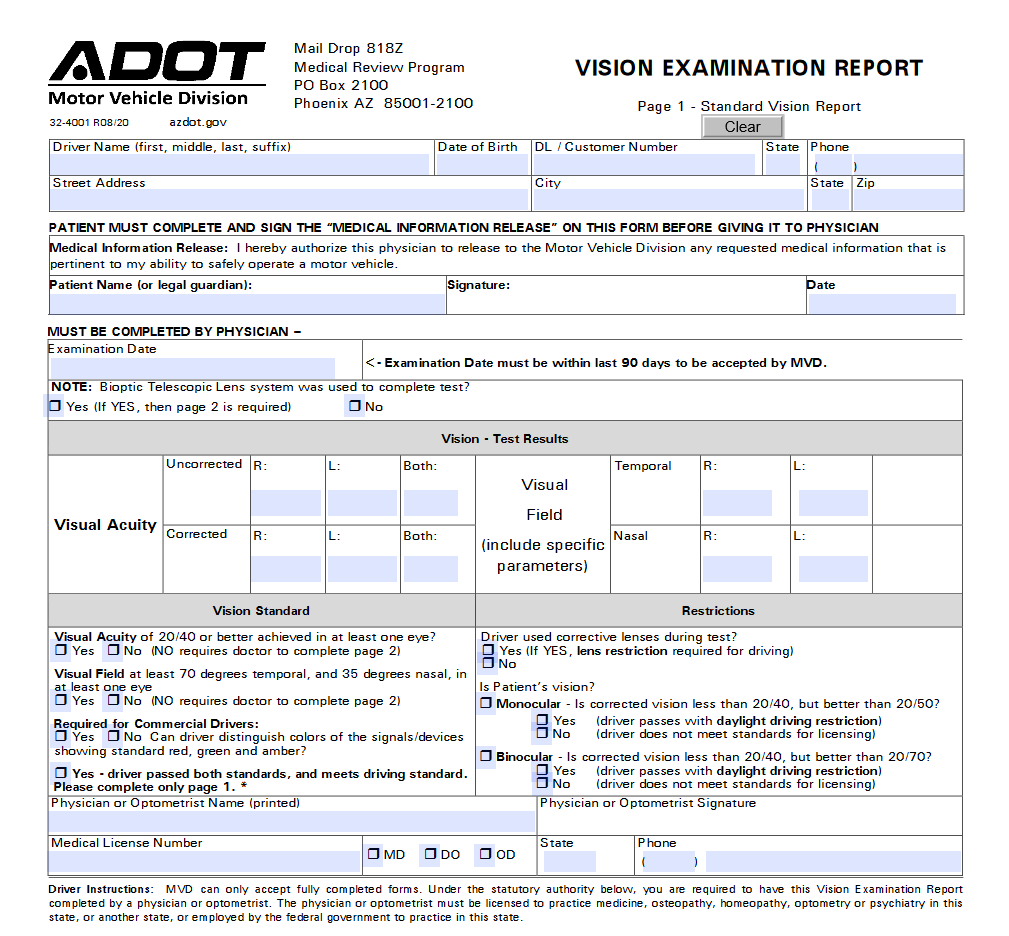 Vision Test Report Forms Docs 2023 Vision Test Report Forms Docs 2023