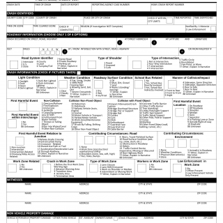 Form HSMV 90010s(E). Florida Traffic Crash Report (Event) - Florida ...